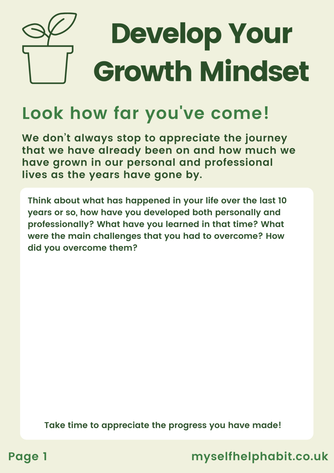 Approaching life with a growth mindset - My Self-Help Habit