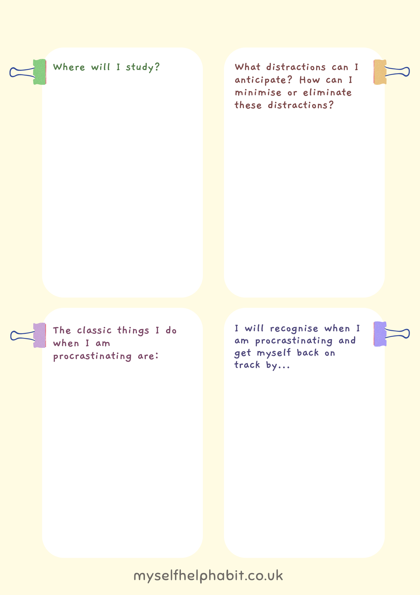 Managing Work and Study Successfully - My Self-Help Habit