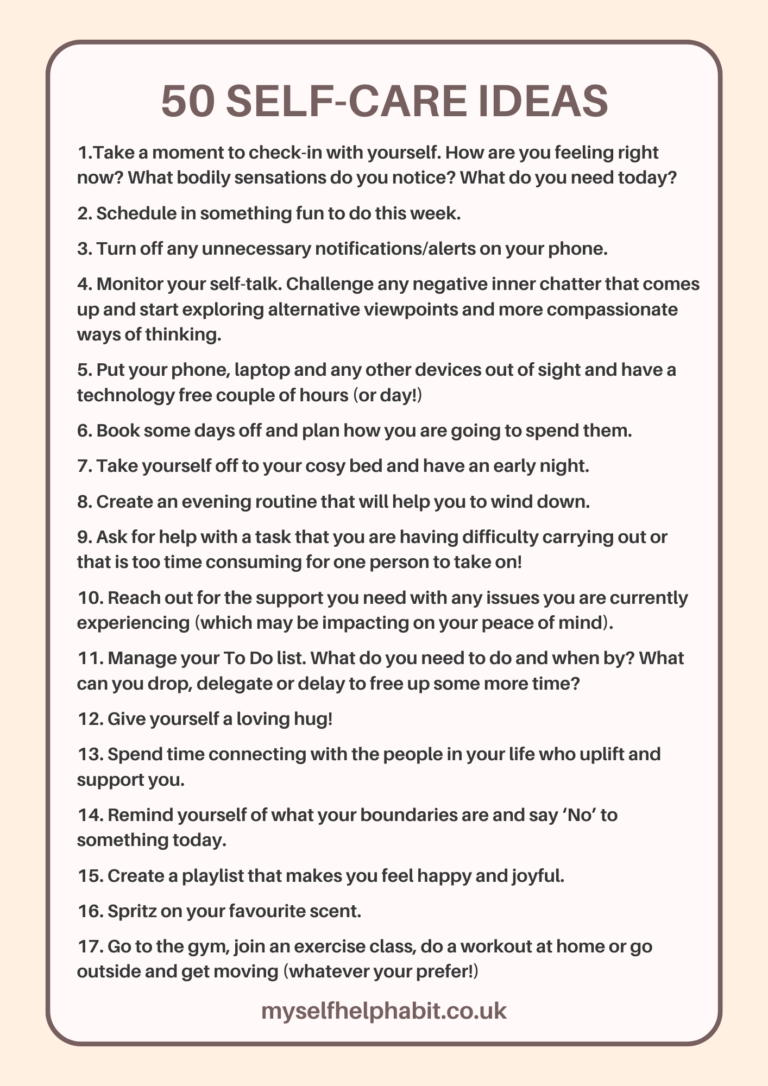 Build a self-care routine that serves you! - My Self-Help Habit